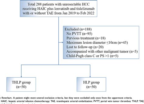 Figure 1 From Hepatic Arterial Infusion Chemotherapy Plus Lenvatinib