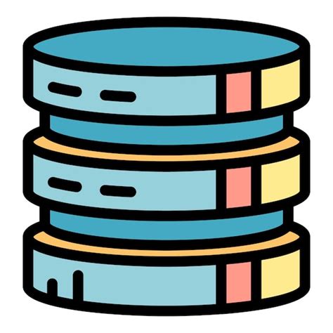 Premium Vector Round Server Tower Icon Outline Round Server Tower