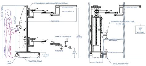 33034 Wet Tank Service Lift For Semiconductor Wafer Fabs Alum A Lift