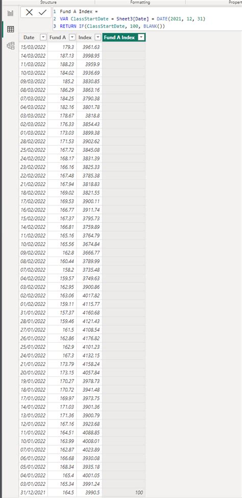 powerbi trying to populate a column with indexed microsoft