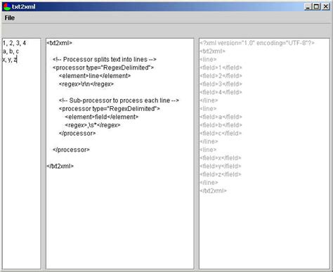 Txt2xml