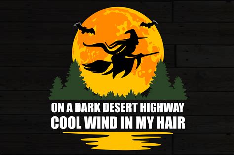 On The Dark Desert Highway Halloween Graphic By Nicetomeetyou