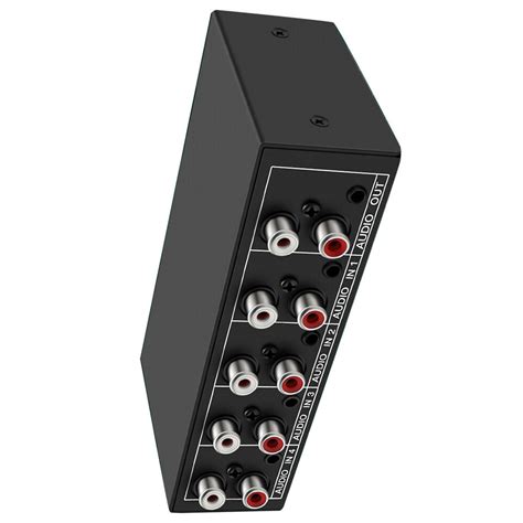 Stereo Mm Aux L R RCA Audio Switch In Out Analog Audio Switcher Selector EBay
