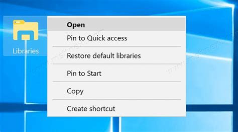 How To Add Libraries Desktop Icon In Windows 10 How To Add Libraries Desktop Icon In Windows 10