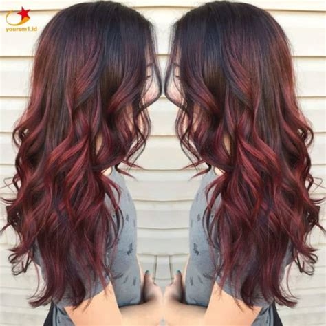 Jual Wig Elegan Panjang Merah Red Burgundy Tanpa Poni Cosplay Lolita Anime Kota Depok Susan