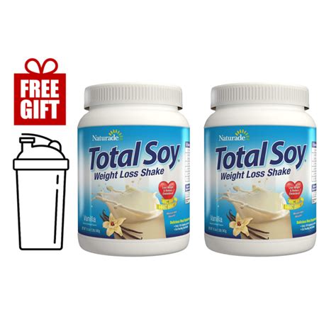 Free Shaker Naturade Total Soy Protein Isolate Vanilla 540g X 2