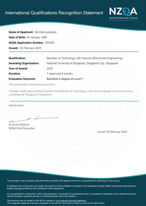 Md Kamruzzaman On Linkedin Nzqa Nzqf7 Newzealand Education Nus