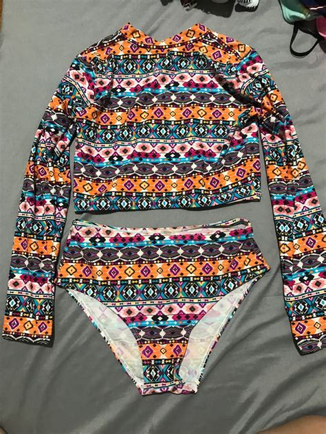Coco Cabana Rashguard W Highwaist Panty Women S Fashion Swimwear Rash Guard On Carousell