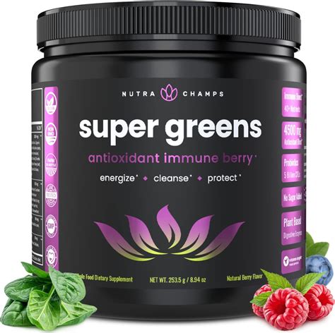 Super Greens Powder Premium Antioxidant Superfood Organic