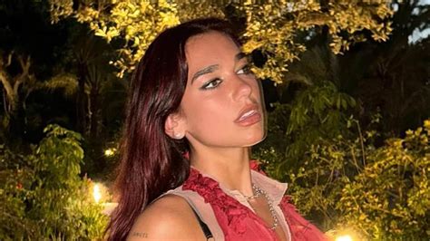 Dua Lipa Sets Pulses Racing In Sheer Dress And Black Thong As She