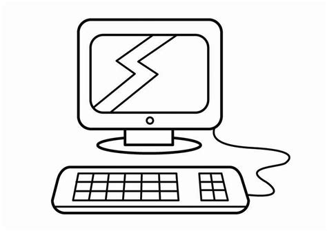 Disegno Da Colorare Langolo Del Computer Disegni Da Colorare E