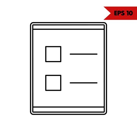 Illustration Of Note Line Icon 16935071 Vector Art At Vecteezy