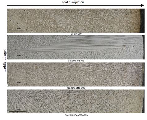 Lm Micrographs Of Primary Microstructure Of Investigated Alloys Plan