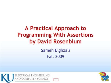 Ppt A Practical Approach To Programming With Assertions By David Rosenblum Powerpoint