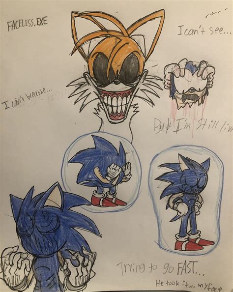 How To Draw Sonic Exe Face