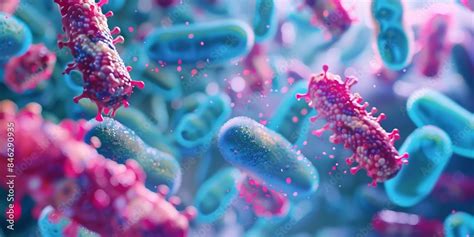 Photo 3d Visual Of Different Types Of Beneficial Bacteria Including