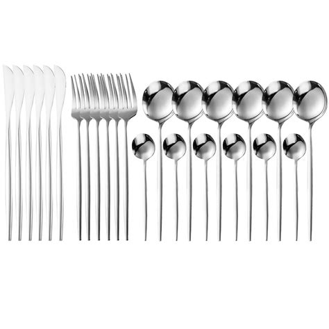 Juego De Vajilla De Plata Suministros De Cocina Vajilla De Acero