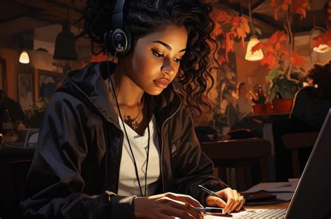 Premium Photo Black Nurse At Their Workspace