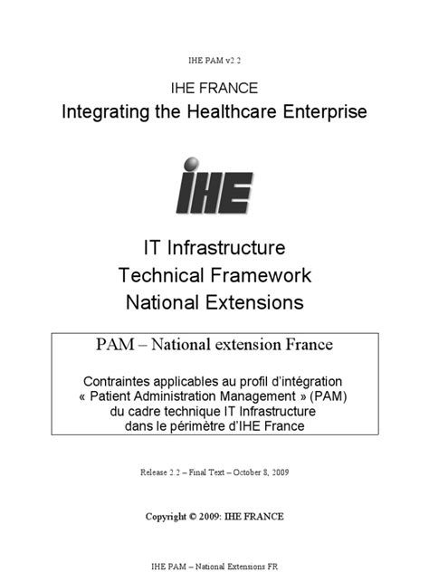 Ihe France Pam National Extension V2 Descargar Gratis Pdf Soins De