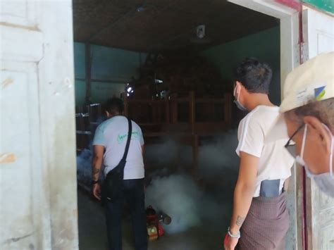 တံတားဦးမြို့တွင် သွေးလွန်တုပ်ကွေးရောဂါကြိုတင်ကာကွယ်ရေးအတွက် မြို့မအခြေခံပညာ အလယ်တန်းကျောင်း