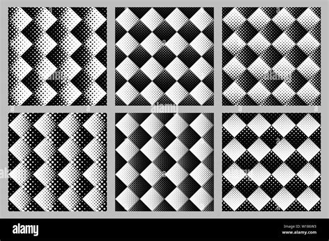 Seamless Circle Pattern Background Design Set Abstract Vector Graphic