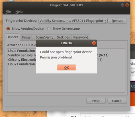 18 04 fingerprint gui permission problem ask ubuntu