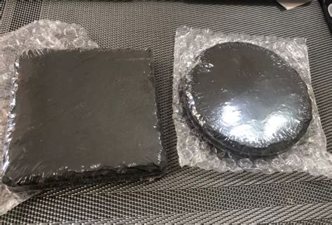 Slate Drink Coasters 4 Inches Square And Round Stone Coaster With