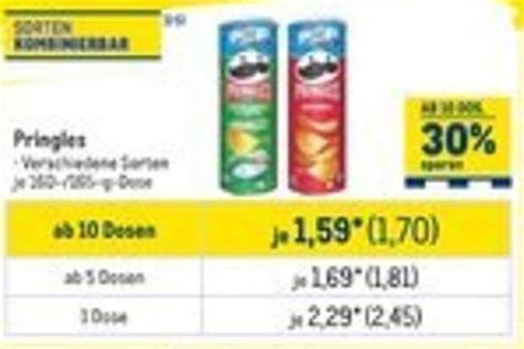 Pringles Verschiedene Sorten 265 G Dose Angebot Bei Metro