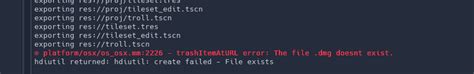 Export Game Failed On Osx · Issue 17976 · Godotenginegodot · Github
