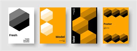 Tata Letak Flyer Terisolasi Template Sampul Buku Modern Desain Laporan