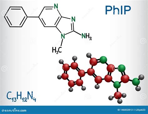 Phip Amino Methyl Phenylimidazo Bpyridine Molecule Is One Of The Heterocyclic Amines