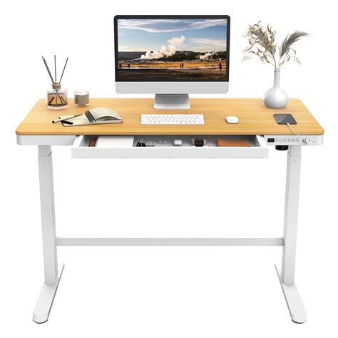 Flexispot Electric Height Adjustable Standing Desk With Drawer 48 X 24