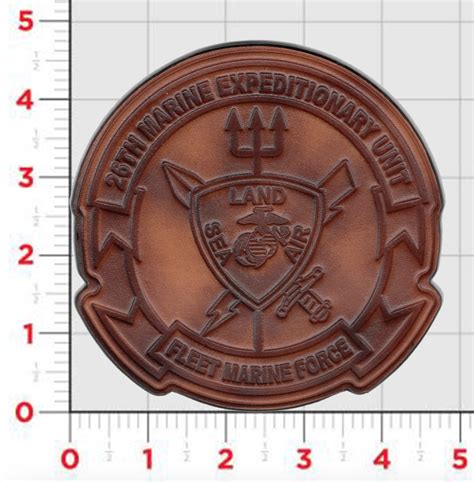 Officially Licensed 26th Meu Marine Expeditionary Unit Leather Patches