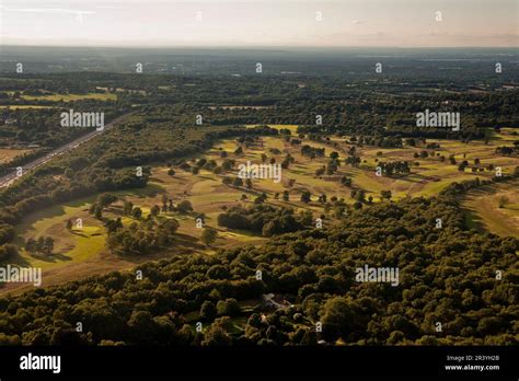 Aerial Views Over The Courses Of Walton Heath Golf Club Venue For The