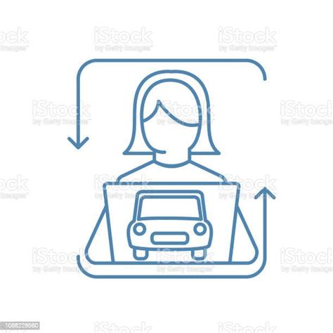 車輛自行車人細線圖示騎行共用概念向量圖形及更多上下班的人圖片 上下班的人 乘 交通方式 Istock