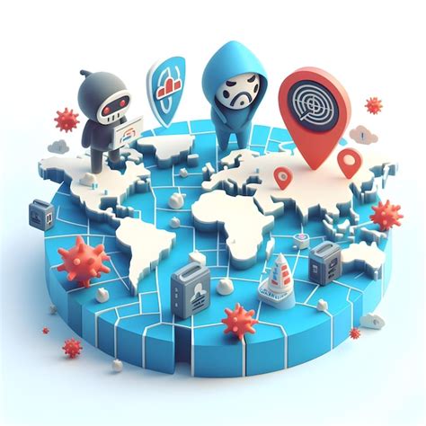 Premium Photo Cyber Threat Map Concept As Global Risks Visualization