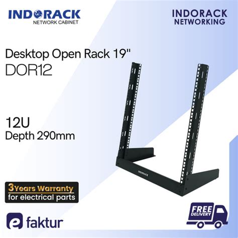 Jual Indorack Desktop Open Rack 12u Rak Audio Receiver Patch Panel Dor12 Jakarta Pusat