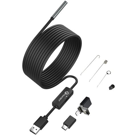 Usb Endoscope 3 In 1 Borescope 55mm Ultra Thin Waterproof Inspection