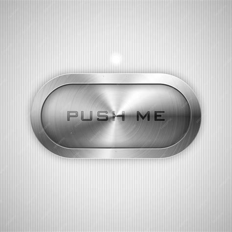 Premium Vector High Detailed Vector Illustration Of Metallic Button