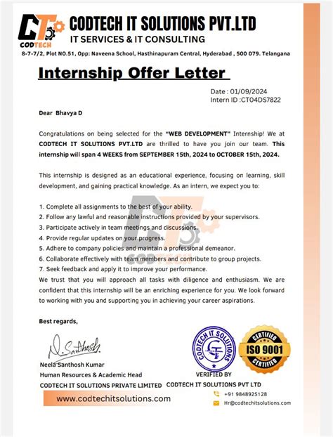 Bhavya D On Linkedin Webdevelopment Internship Codtechitsolutions