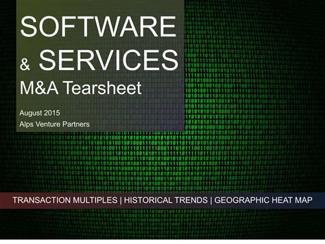 Internet Software And Services Transactions Summary Ppt