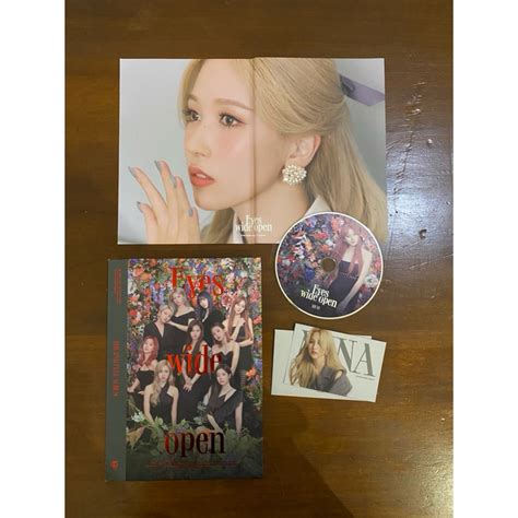Twice Album Only Eyes Wide Open Poster Card Mina Cd Tzuyu Shopee