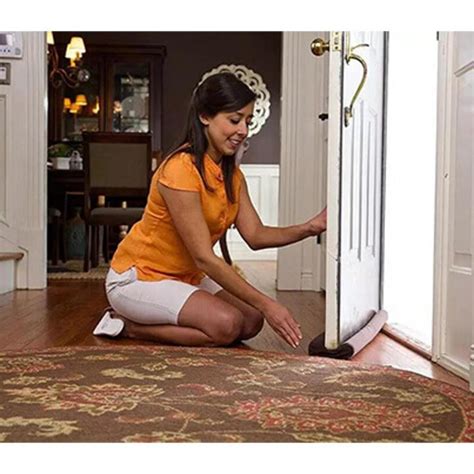 Pack Of 2 Door Air Stopper Door Bottom Seal Door Draft And Dust Stopper 36 Inches Black Color