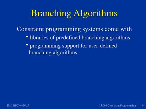 Ppt An Overview Of Constraint Programming Powerpoint Presentation