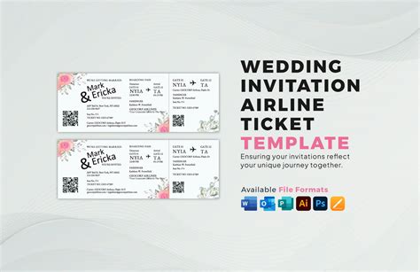 Editable Airline Ticket Template In Word Download