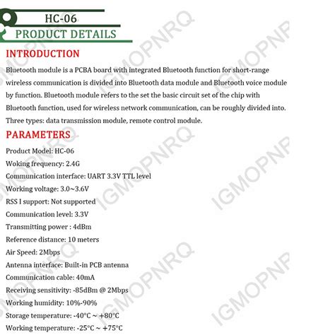 Hc 06 Bluetooth Serial Pass Through Module Wireless Serial