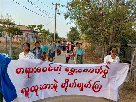 လက်ပံတောင်းတောင်ဒေသ လူထုသပိတ် စစ်ကြောင်း ဖက်ဆစ် စစ်တပ် တော်လှန်ရေး ချီတက် ဆန္ဒပြ Khit Thit Media