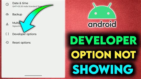Android Developer Option Not Showing Problem Enable Developer Option