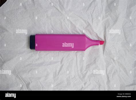 Pink Highlighter Marker Stock Photo Alamy