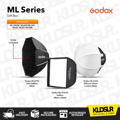Godox Softbox For Ml Series Ml Sf3030 Ml Sf50 Ml Cs30 Fl Sf6060 Modifier Diffusion Dome For